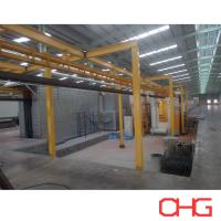 China Continuous Powder Coating Line for Aluminum Profiles with Manual Handling and Overhead Conveyor Surface Treatment System for sale