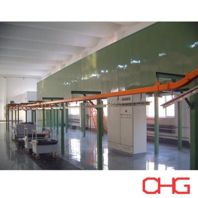 China Bridge Style Powder Coating Curing Oven with Conveyor System - 200-400°C Temperature Range for Industrial Applications for sale