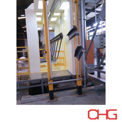 China Customized Electrostatic Powder Coating Production Line with PVC Booth and Overhead Conveyor for sale