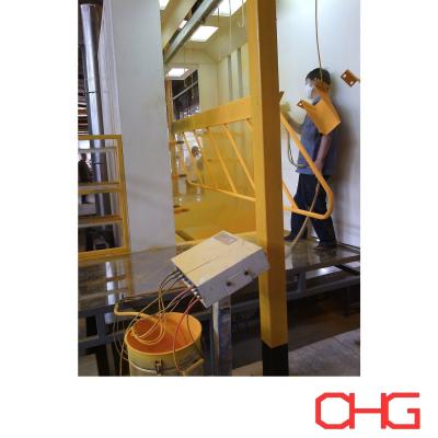 China Automatic Electrostatic Powder Coating System with PLC Control and PVC Spray Booth 20m/min for sale