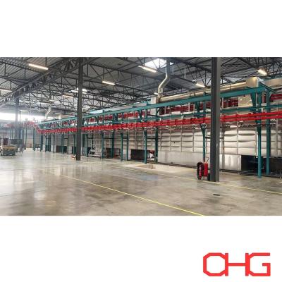 China Industrial Power and Free Overhead Conveyor System Carbon Steel for Powder Coating Line with 50-500kg Capacity for sale