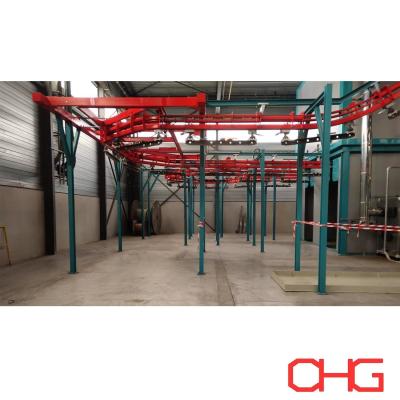 China Power and Free Overhead Conveyor System for Steel Parts Coating Production Line with Dual-Track Design and Custom Carriers for sale