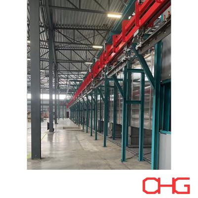 China Power and Free Overhead Trolley Conveyor System with Dual-Track Design for Coating Lines - Custom Carrier Options for sale