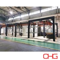 China Heavy Duty Overhead Power Free Conveyor System 500kg Capacity for Structural Parts for sale