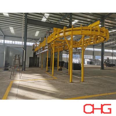 China Custom engineered power and free conveyor system providing material flow and flexible transportation in coating production for sale