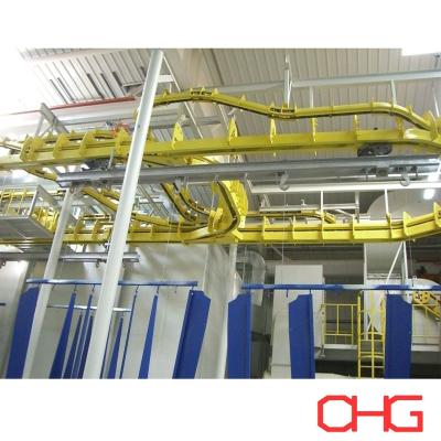 China Custom Power and Free Conveyor System with Lifting Machine for Coating Production Lines - Dual-Track Overhead Design for sale