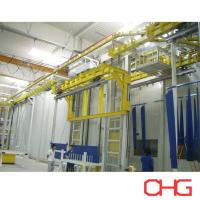 China PLC Control Dual-Track Power & Free Conveyor System with Lifting Machine for Coating Production Lines for sale