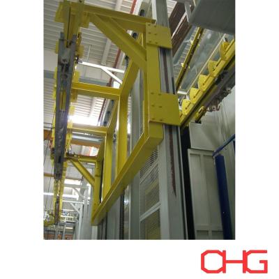 China PLC Control Powder Coating Lifting Machine with Dual-Track Conveyor System for Industrial Production Lines for sale