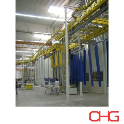 China Power and Free Conveyor System with Lifting Machine for Coating Line Customization 500 kg Capacity for sale