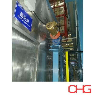 China PLC Control Top-Loading Powder Coating Curing Oven with ±2°C Temperature Uniformity and Heat Recovery System for sale