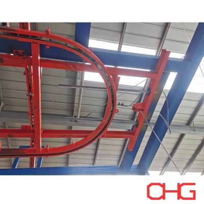 China Custom Power and Free Metal Powder Coating Line with Dual-Track Overhead Conveyor System for Industrial Applications for sale