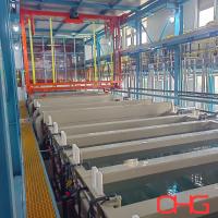 China Continuous E Coating Line with large capacity anodizing tanks and multi stage pre treatment processes for sale