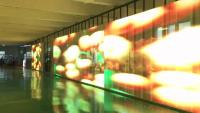 China Semi Outdoor Transparent LED Display 1000x500mm 1000-5000nits Glass Screen for sale