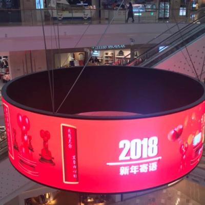 China Curved SMD1515 2mm 360 Degree Flexible LED Display Indoor Video Wall 240x120mm for sale