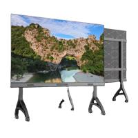 China Conference HD 16:9 LED TV Display 216 Inch Remote Control Movable Screen for sale