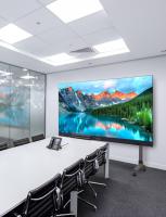 China Conference HD 16:9 LED TV Display 216 Inch Remote Control Movable Screen for sale