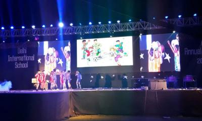 China Outdoor P3.91 Rental LED Display 500x1000mm Cabinet 4500cd Brightness 1/16 Scan for sale