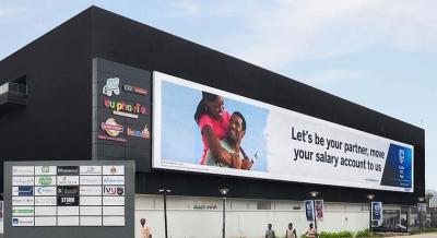 China Front Access P4.81 Outdoor LED Display 1000x1000mm Wall Mounted Billboard 6500nits for sale