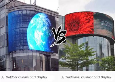 China P15.625mm DIP346 Transparent LED Display 8000nits IP65 for Building Glass Wall for sale