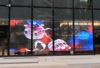 China Indoor P3.9-P7.8 Transparent LED Display Screen 5000 cd/sqm for Shop Window for sale