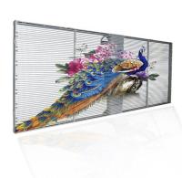 China Full Color 2.6x5.2mm Transparent LED Display 1/8 Scan Curtain Screen 1000x500mm for sale