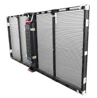 China SMD2121 7.8mm Transparent LED Facade Display Glass Wall Screen 5000nits for sale
