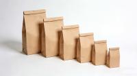 China Food Grade SOS Paper Bags Customizable Bakery Packaging Bags Brown / White for sale