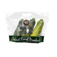 China Resealable Micro Perforated Plastic Bags Transparent Stand Up Food Bag With Air Hole And Handle for sale