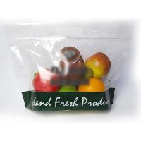 China Resealable Micro Perforated Plastic Bags Transparent Stand Up Food Bag With Air Hole And Handle for sale