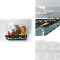China Resealable Micro Perforated Plastic Bags Transparent Stand Up Food Bag With Air Hole And Handle for sale