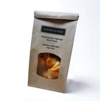 China Food Grade Clear Window Paper Bags Tear Resistant Tin Tie Bakery Bags Eco Friendly for sale