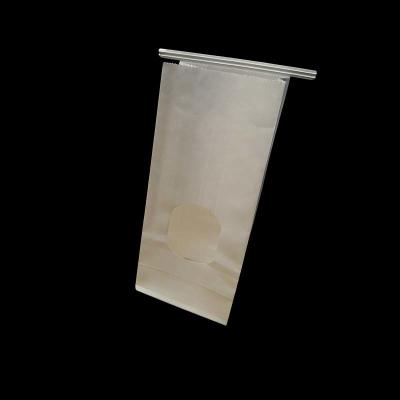 China White Custom Tin Tie Bags Reusable Tin Tie Bags With Window for sale