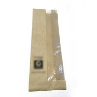 China Micro Perforated Paper Baguette Sleeves Food Grade Paper Satchel Bag Brown for sale