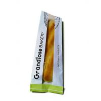 China Green Flat Bottom Paper Bag Micro Perforated Breathable Bread Bags Customized With Window for sale