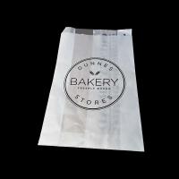 China Durable Paper Baguette Bags White Kraft Flat Paper Bags With Clear Window for sale