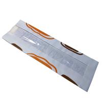 China Waterproof Flat Bottom Paper Bag Grease Resistant Baguette Bread Bags White for sale
