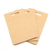 China Customized Food Stand Up Pouch Moisture Proof Kraft Paper Zipper Pouches Resealable for sale