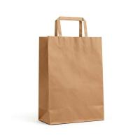China Tear Resistant Customized Paper Bags Versatile Brown Kraft Shopping Bags Eco Friendly for sale