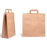 China Tear Resistant Customized Paper Bags Versatile Brown Kraft Shopping Bags Eco Friendly for sale