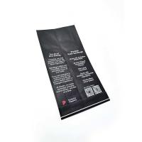 China Food Grade Flat Bottom Paper Bag Black Paper Bread Bags With Window for sale