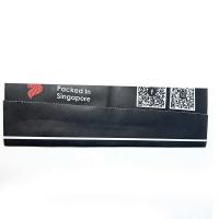 China Food Grade Flat Bottom Paper Bag Black Paper Bread Bags With Window for sale