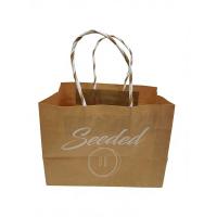 China Matte / Glossy Kraft Paper Shopping Bags Biodegradable Heavy Duty Brown Paper Bags for sale
