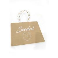 China Matte / Glossy Kraft Paper Shopping Bags Biodegradable Heavy Duty Brown Paper Bags for sale