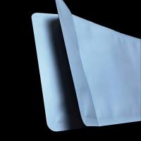 China Food Grade Plastic Coffee Bag White Zipper Coffee Bags Moisture Proof for sale