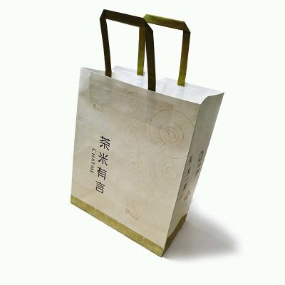 China Biodegradable Eco Friendly Paper Bags Durable Recycled Kraft Paper Bags for sale