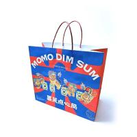 China Compostable Twisted Handle Paper Bag Durable Shopping Paper Bags With Handles for sale