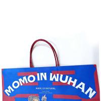 China Compostable Twisted Handle Paper Bag Durable Shopping Paper Bags With Handles for sale
