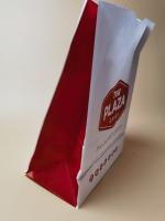 China Recyclable Food Paper Bags Square Bottom Custom Takeaway Bags Tear Resistant for sale