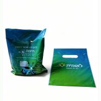 China Waterproof Recyclable Plastic Bag Food Grade Die Cut Plastic Bags Tear Resistant for sale