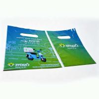 China Waterproof Recyclable Plastic Bag Food Grade Die Cut Plastic Bags Tear Resistant for sale